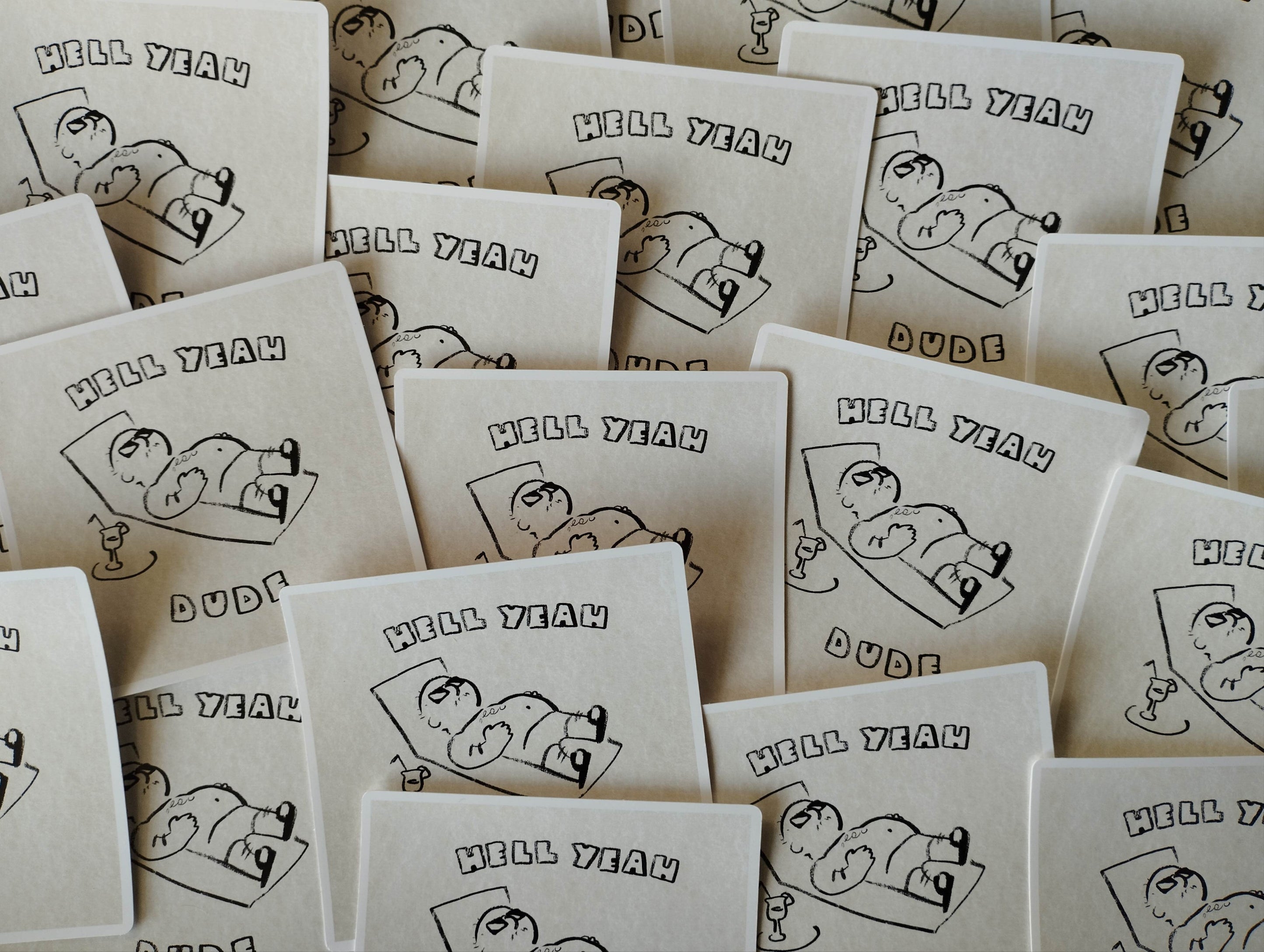 Hell Yeah Dude sticker – Saul's Store